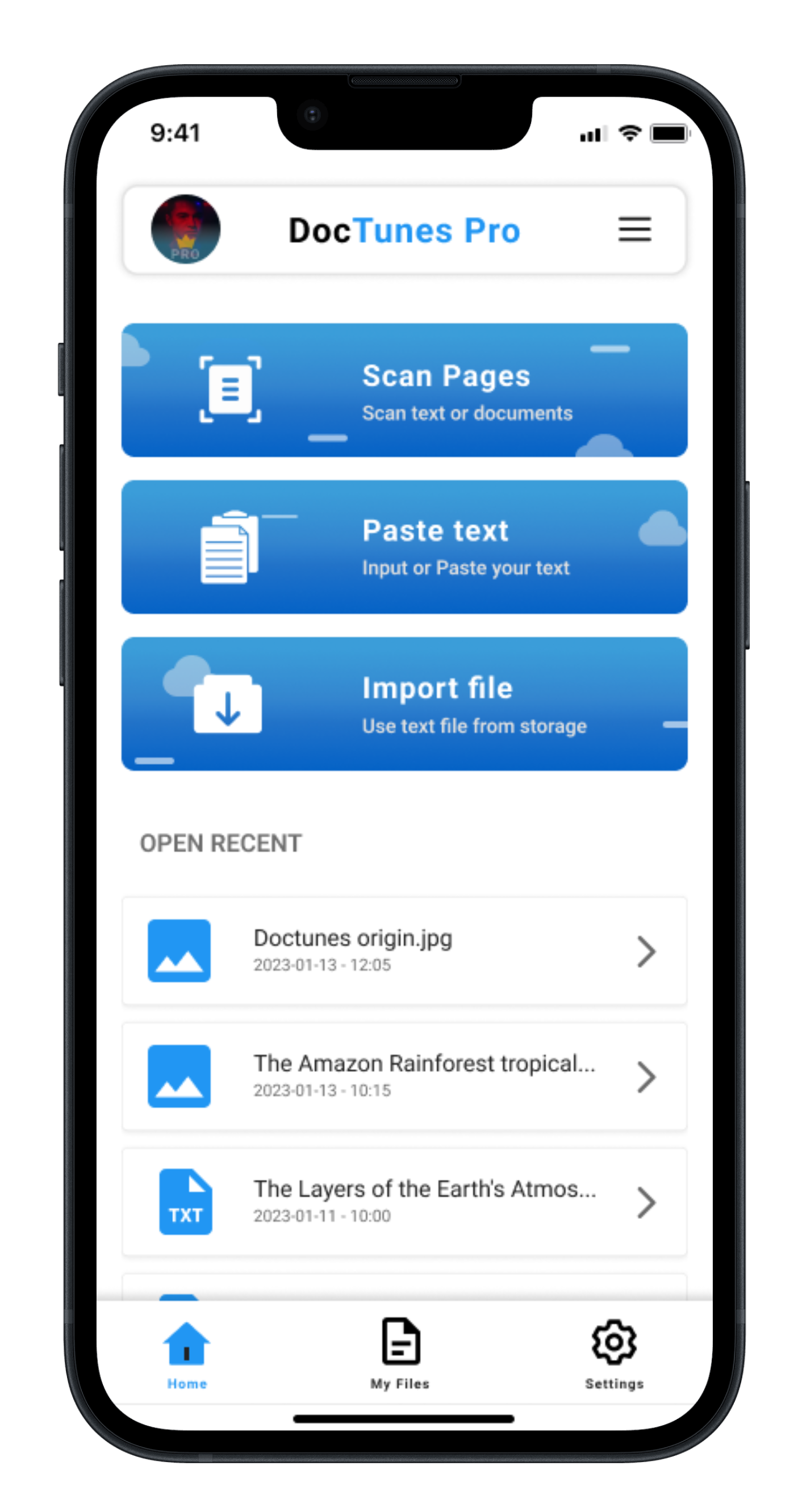 DocTunes- PDF & Text to Speech